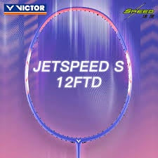 VICTOR JETSPEED S 12 F TD (LIGHT ROSE VOILET) (JS-12FTD) BADMINTON RAC ...